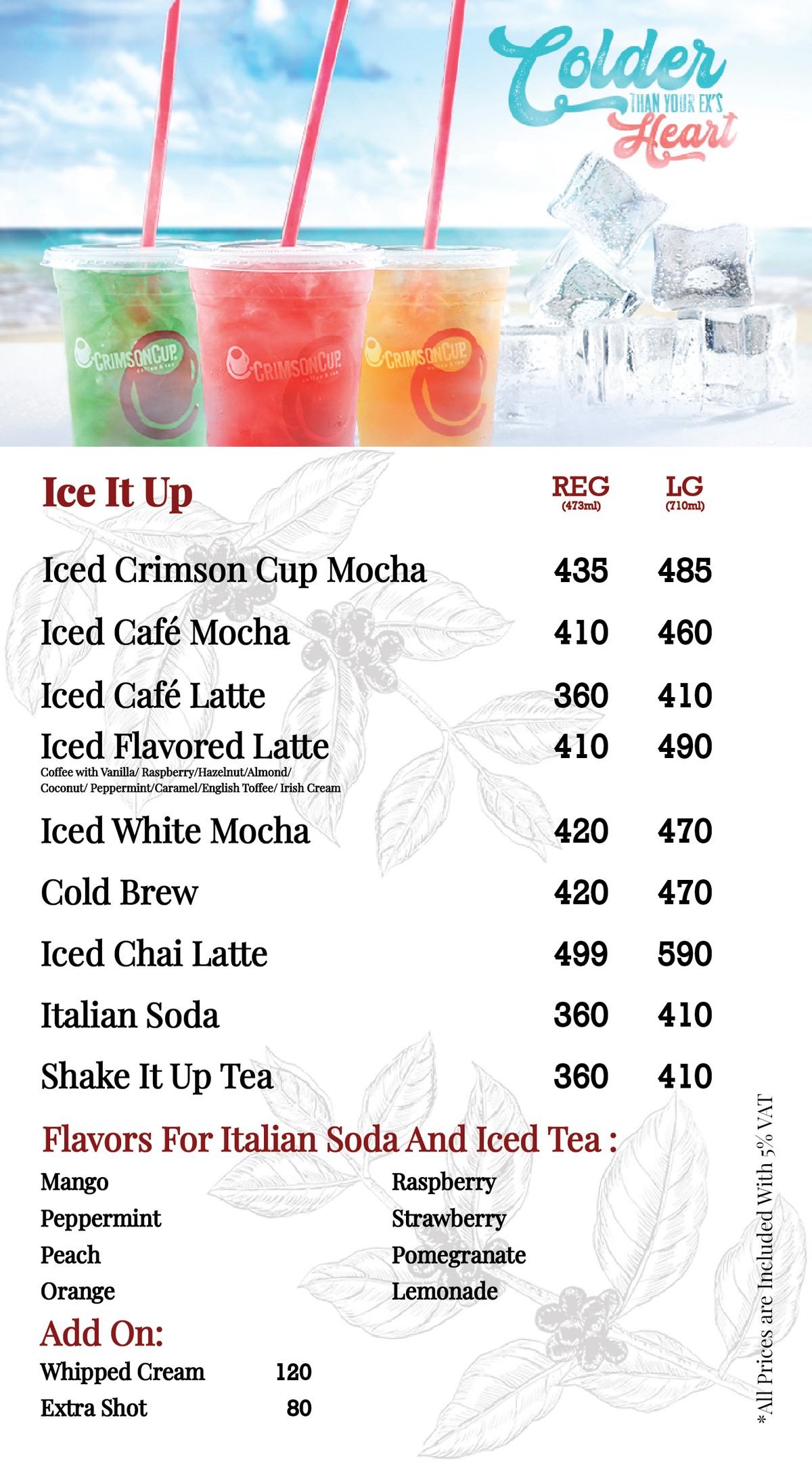 Crimson Cup BD Menu | Coffee, Drinks & Snacks in Dhaka